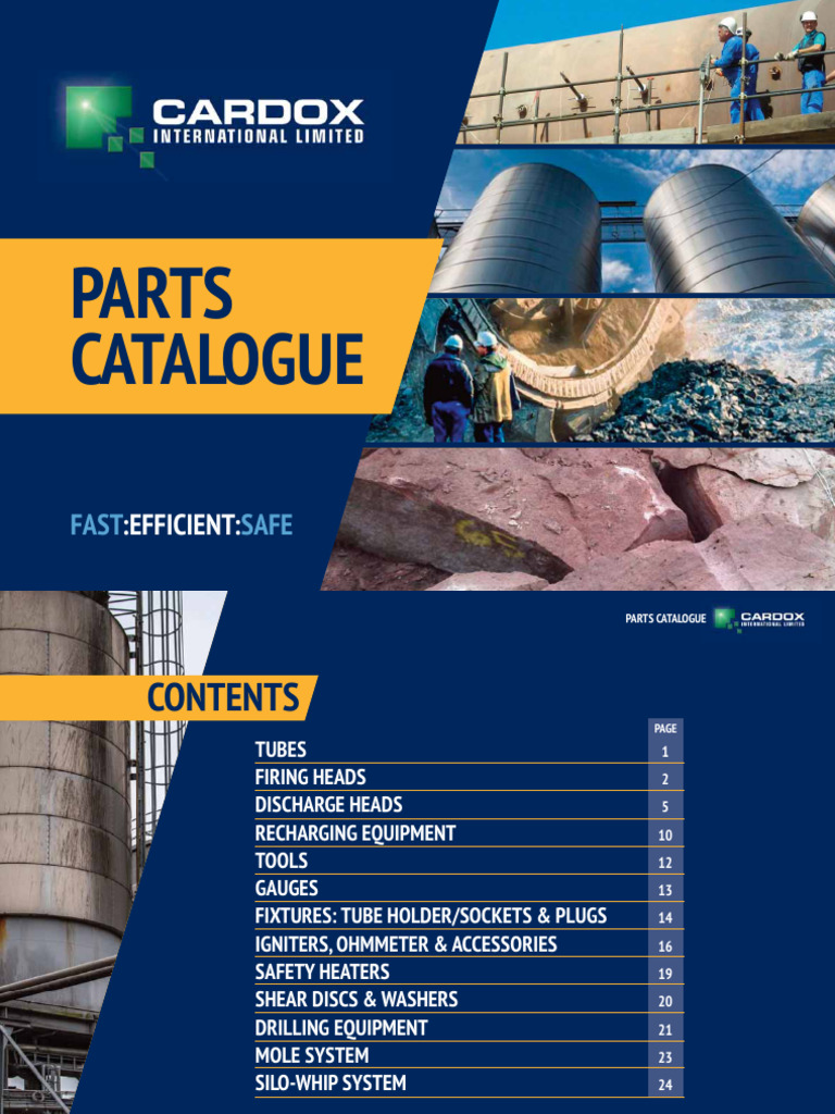 Cardox Parts Catalogue FINAL 2021 V2 Ps | PDF | Screw | Drill