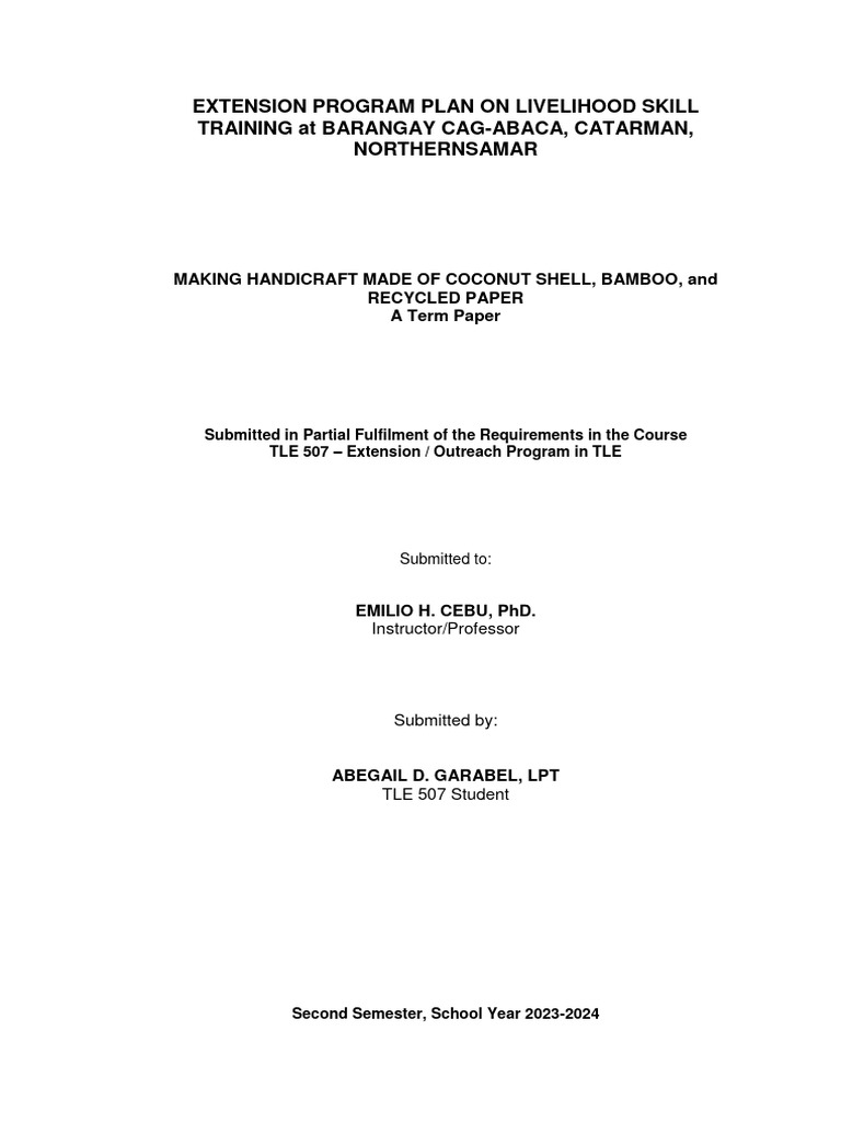 Format Extension Plan For Tle | PDF | Rain | Tropical Cyclones