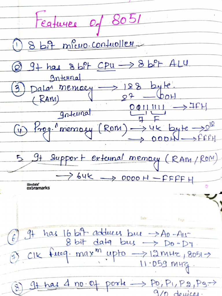8051 Micro Controller Pdf Computer Architecture Integrated Circuit