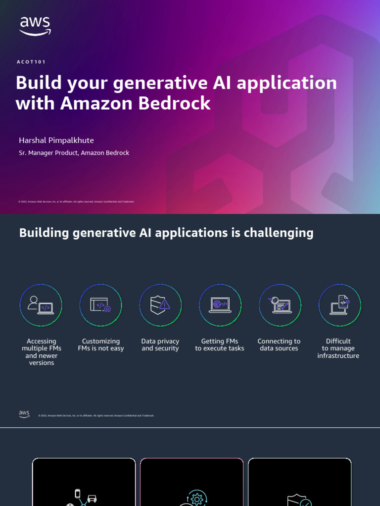 Build Your Generative AI Application With Amazon Bedrock | PDF | Amazon ...