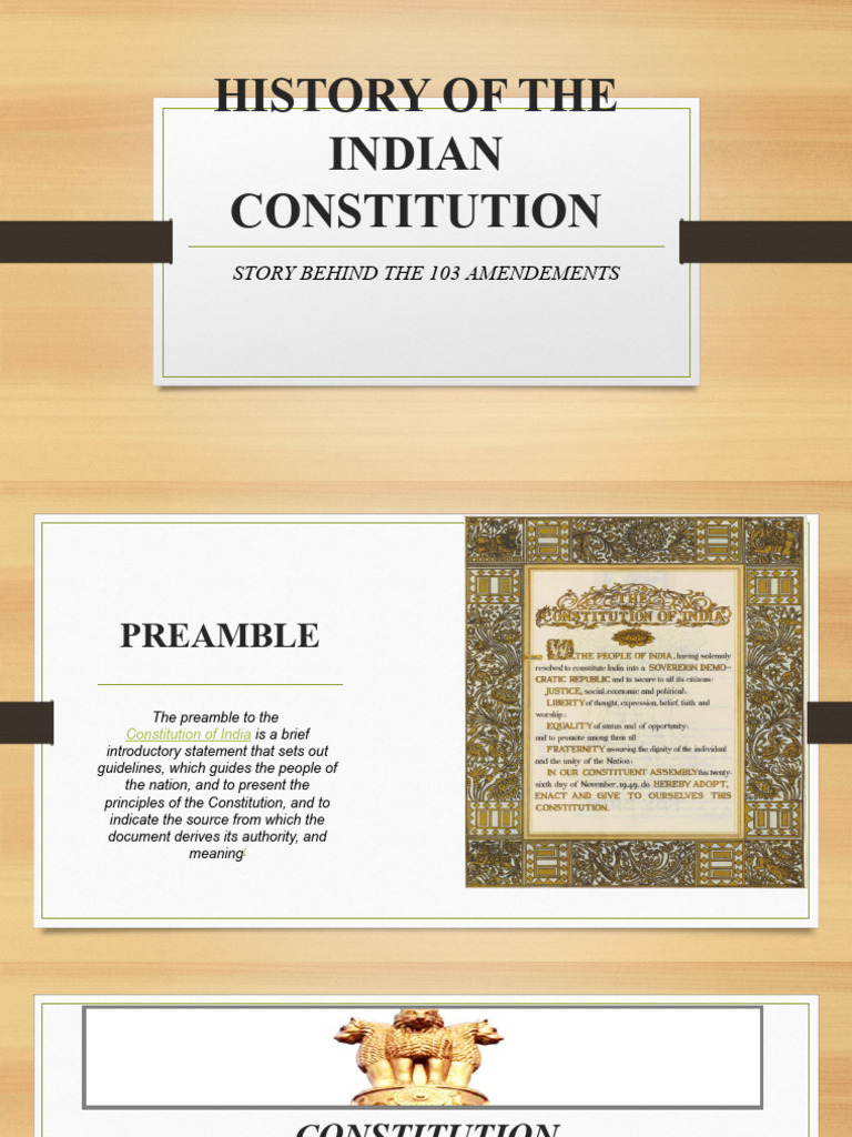 History of The Indian Constitution | PDF | Constitution | Justice