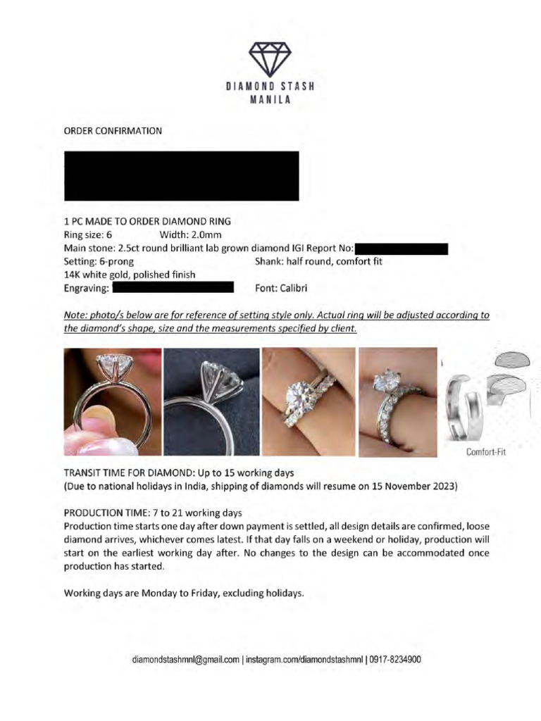 DSM Order Confirmation - sample | PDF