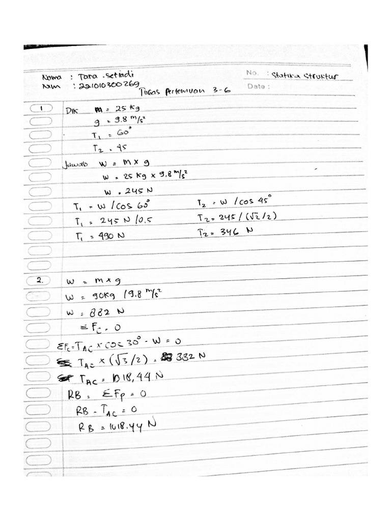 Statika Pert 3-6 | PDF