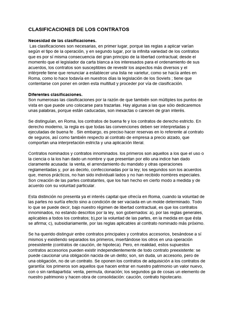 Los Contratos | PDF | Derecho empresarial | Derecho contractual