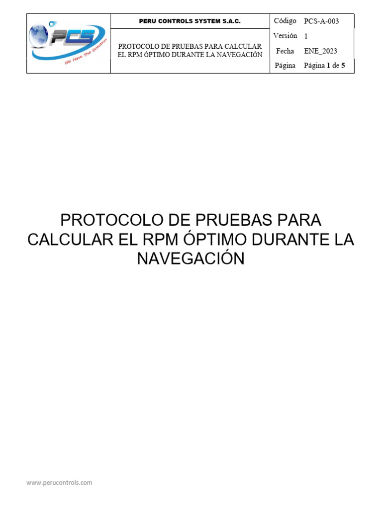 Protocolo de Pruebas Navegación DIAMANTE | PDF | Medición de flujo | Metrología