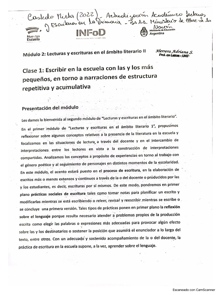 04 - Escribir en La Escuela | PDF
