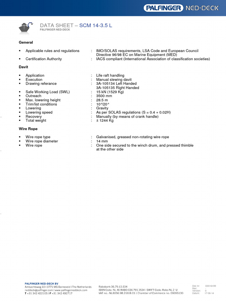 3A-105134 SCM 14-3.5 L (data sheet) | PDF