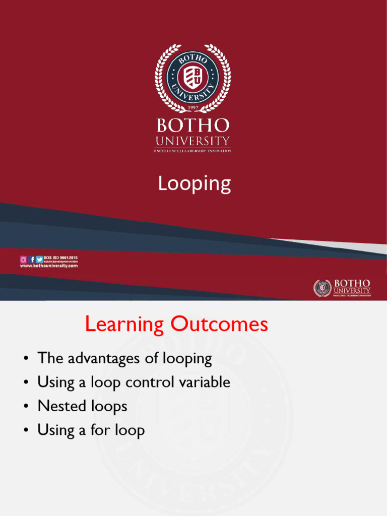 Unit 5 - Looping | PDF | Control Flow | Applied Mathematics