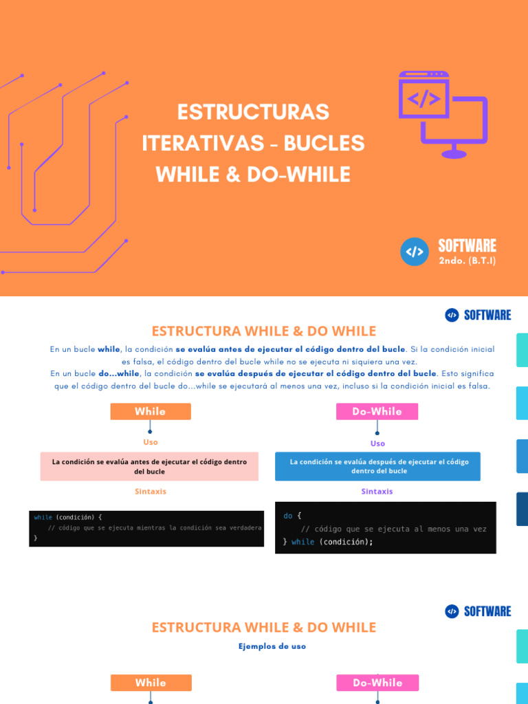 Software Bucles | PDF | Flujo de control | Software