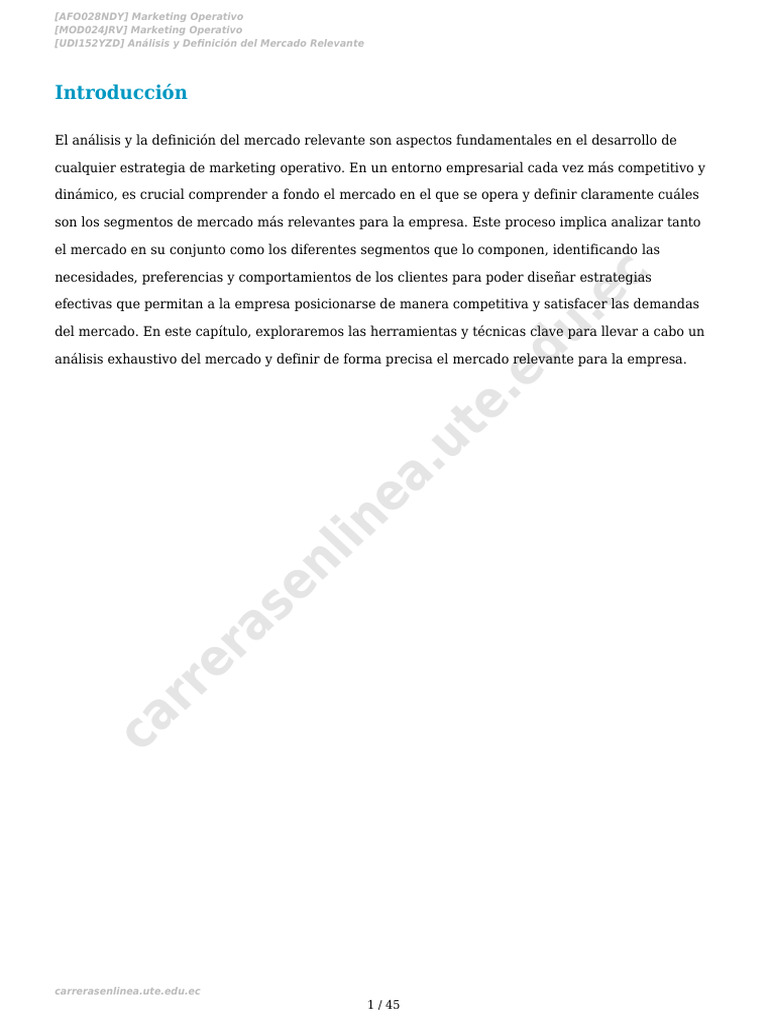 Análisis y Definición Del Mercado Relevante | PDF | Marketing | Mercado ...