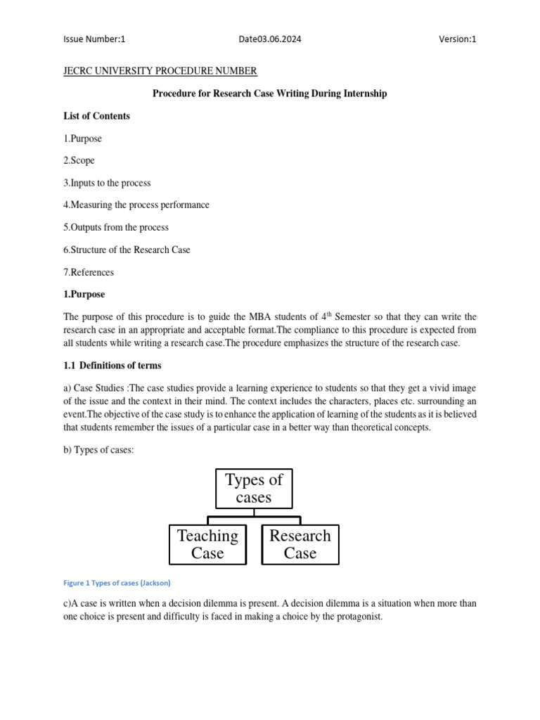 Research Case Procedure | PDF | Methodology | Theory