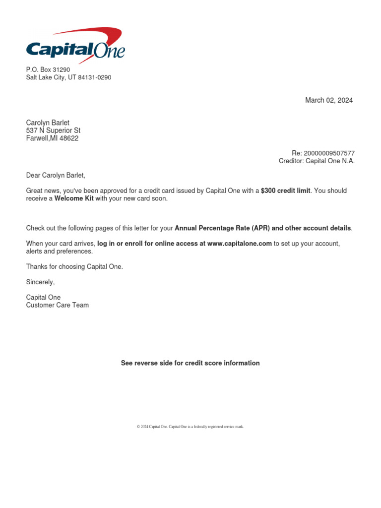 Account Opening Disclosures | PDF | Credit Card | Credit History