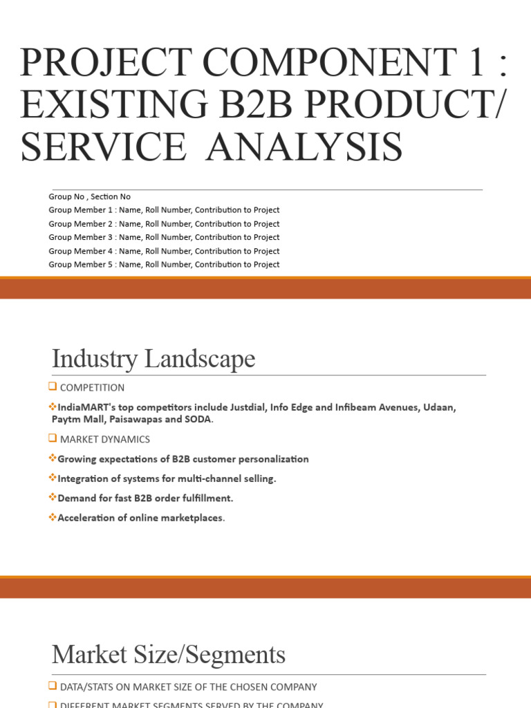 b2b Project Component | PDF | Direct Marketing | Private Sector