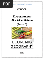 Grade 12 Geography 3-in-1 Study Guide | PDF | Tropical Cyclones | Cyclone