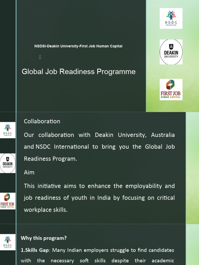 Global Job Readiness Programme | PDF | Career & Growth | Business