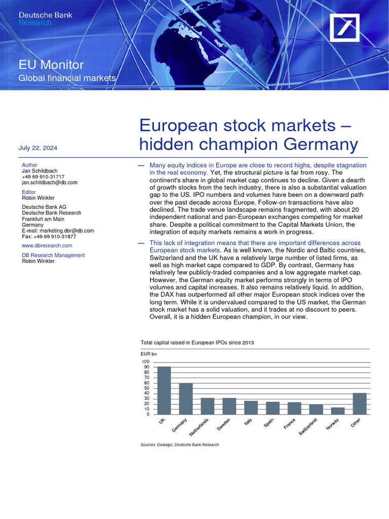 European Stock Markets - Hidden Champion Germany | PDF | Stocks | Stock ...