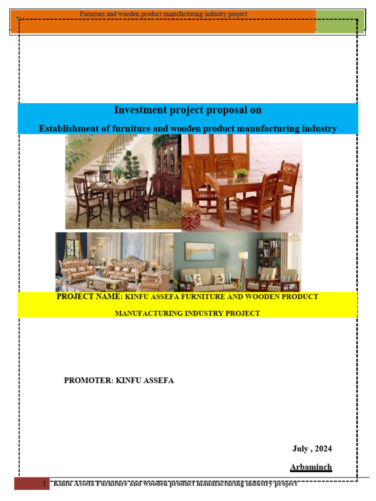 Furniture Manufacturing Project Proposal | PDF | Product (Business ...