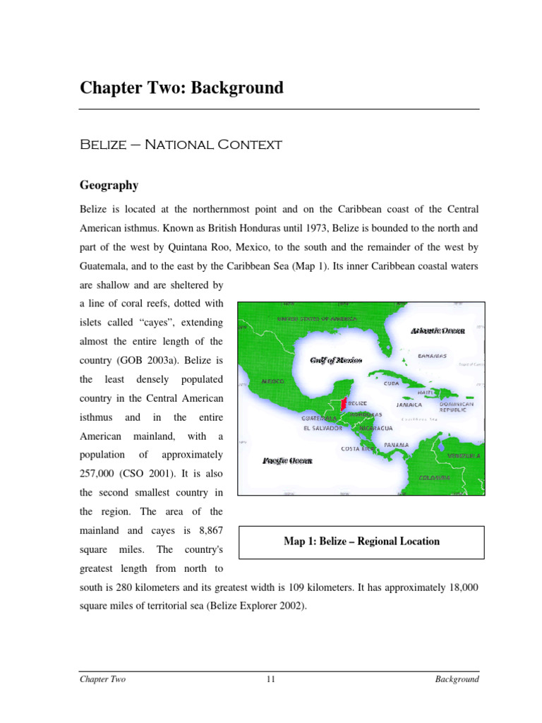Belize information | PDF | Belize | Protected Area