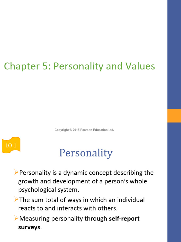 Chapter 5 Personality & Values | PDF | Extraversion And Introversion | Psychology