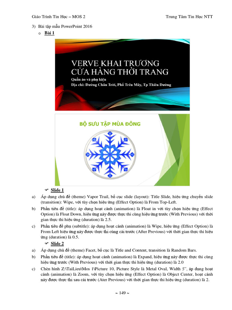 Bai Tap Mau PowerPoint | PDF