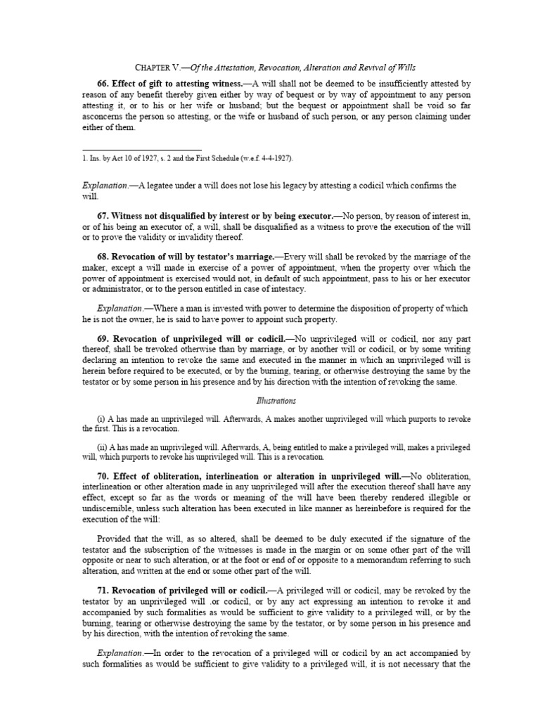 Wills Pdf Will And Testament Justice