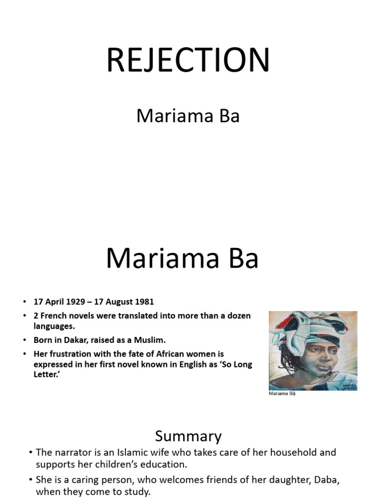 REJECTION | PDF | Narration