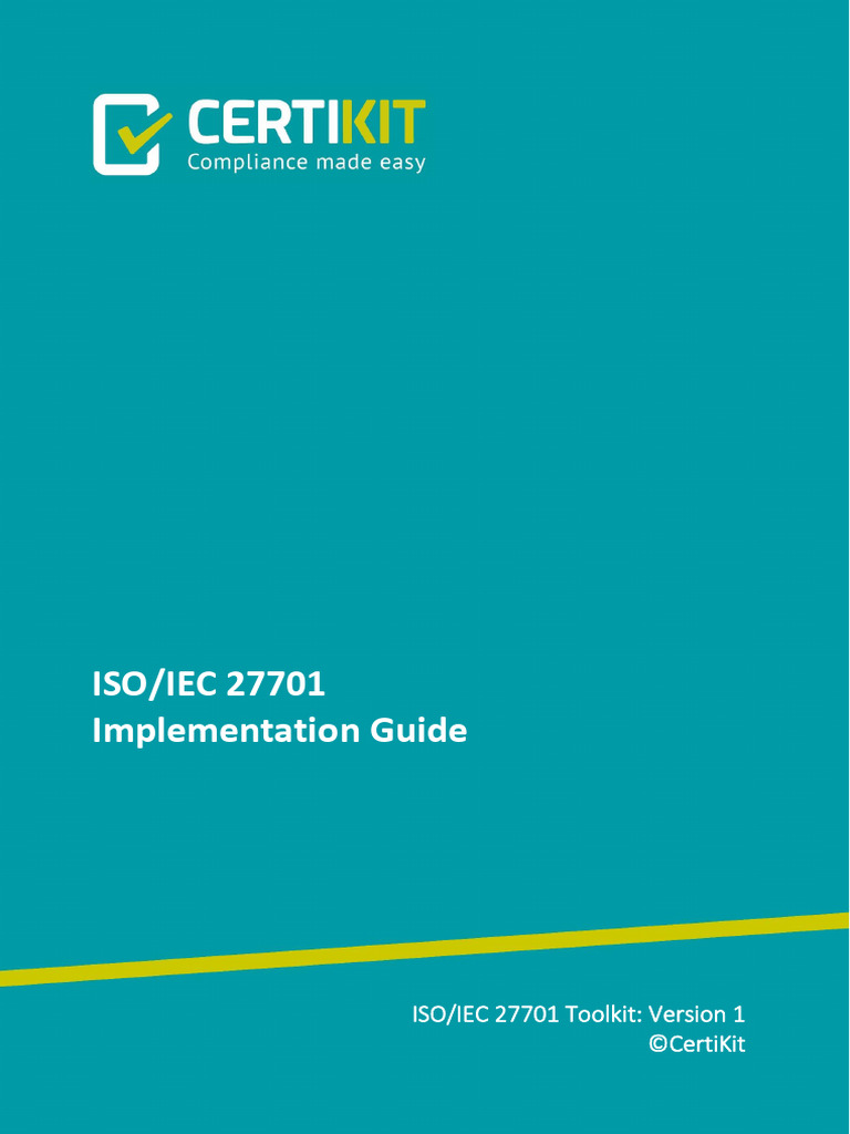 ISO 27701 Implementation Guide | PDF | Information Security | Computer ...