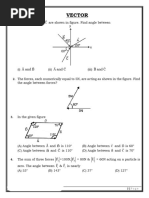 Class 11-Phy-Vectors-Numericals | PDF | Euclidean Vector | Angle