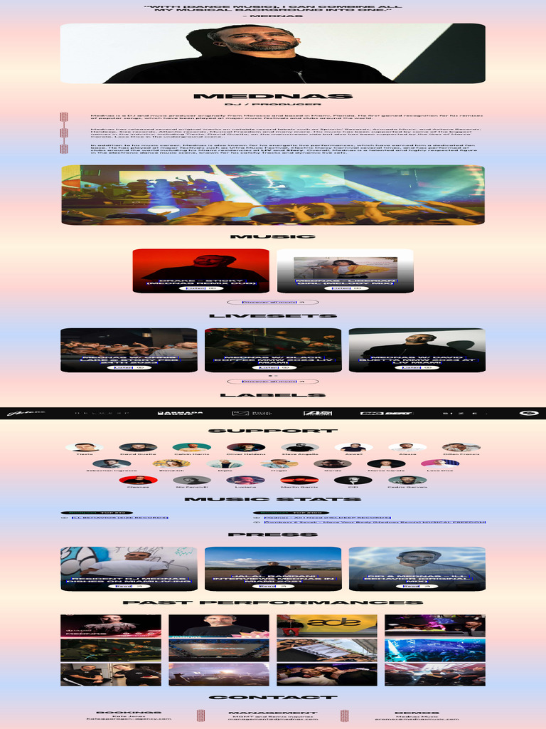 Presskit-Artist Template | PDF | Contemporary Music | Popular Music