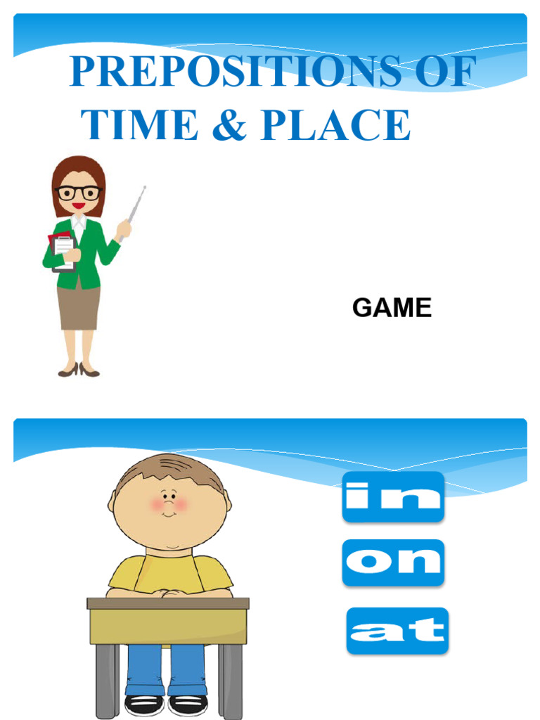 Prepositions of Time and Place | PDF