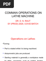 Lathe Machine Operations Overview | PDF | Woodworking | Metalworking