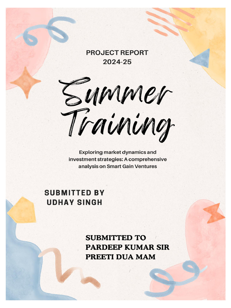 Project Report On Smart Gain Ventures ADDY | PDF | Foreign Exchange ...