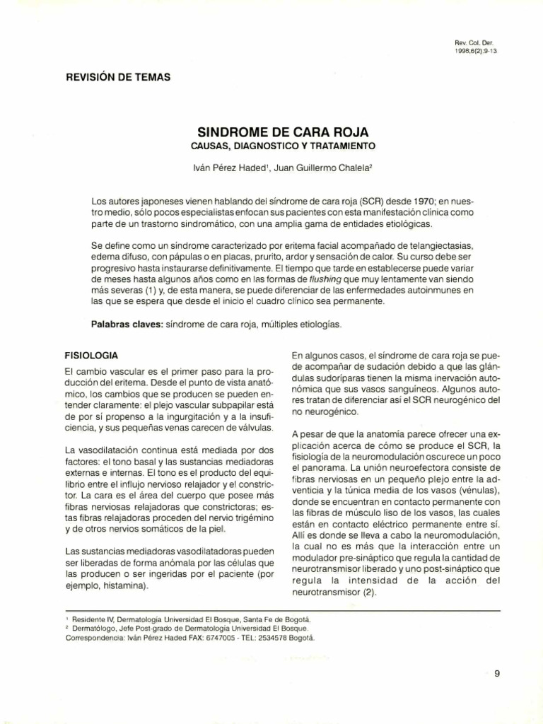 Admin,+Sindrome de Cara Roja Causas Diagnostico y Tratamiento | PDF ...