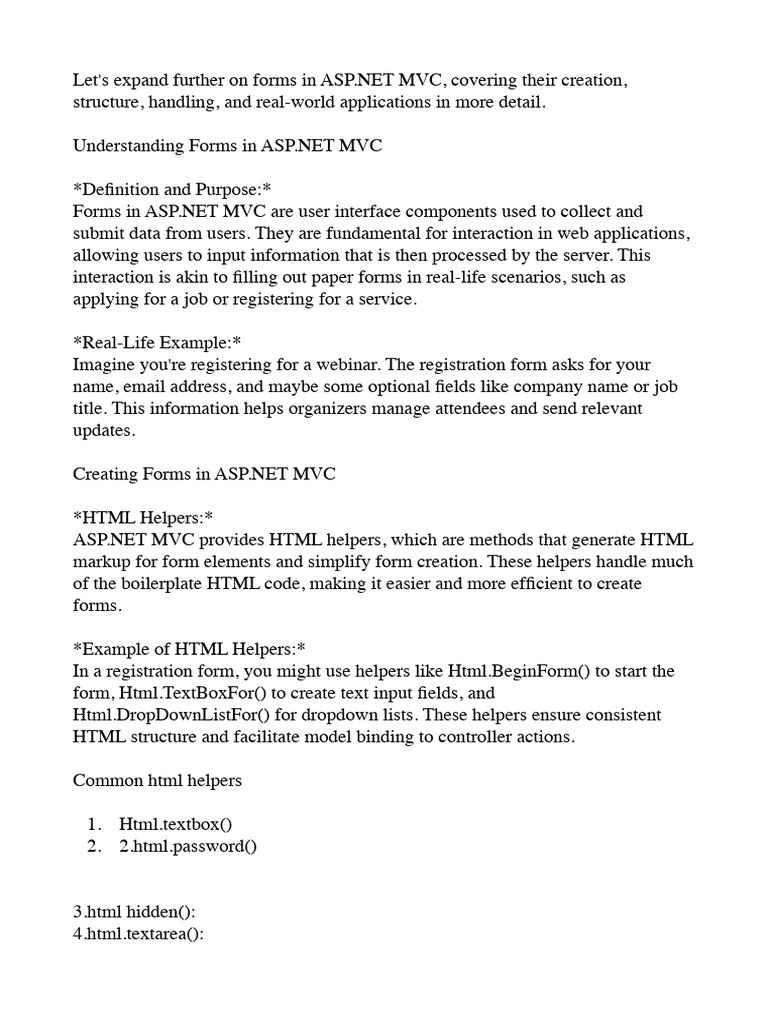 MVC Validaions | PDF | Html | Model–View–Controller