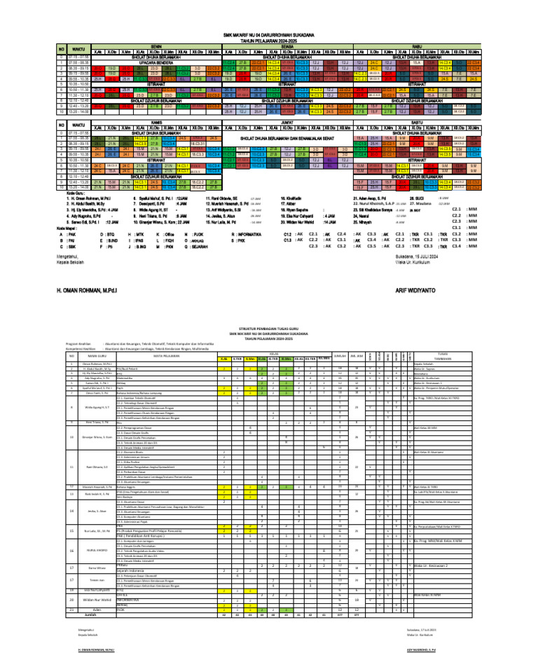 JADWAL - KBM - 2024 - Rev.5 (1) TA 2023 2024 Edit | PDF