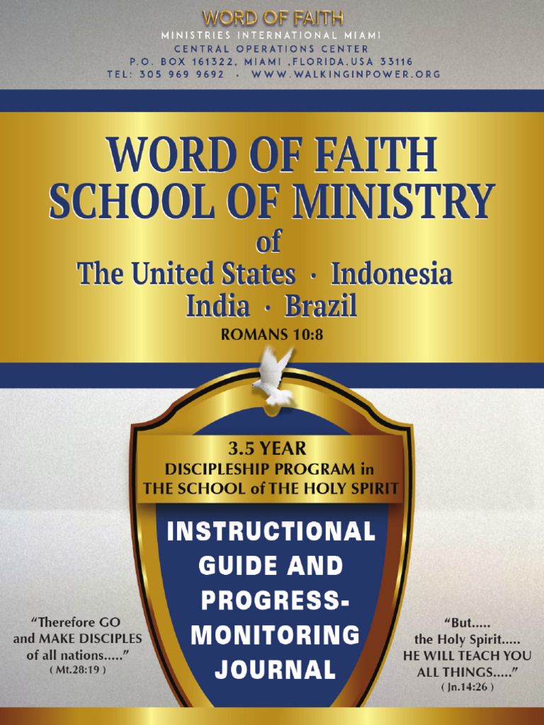 Word of Faith School of Ministry Instruction Manual and Monitoring ...