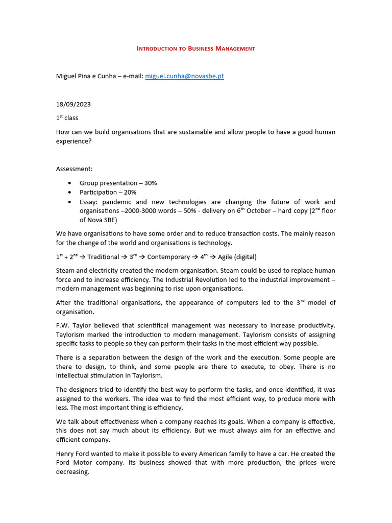 Introduction to Business Management | PDF | Soft Power | Leadership