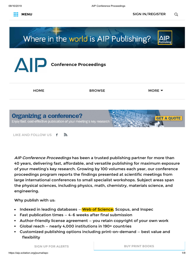 AIP Conference Proceedings | PDF