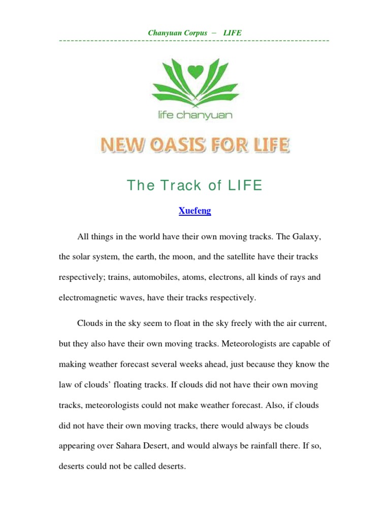 The Track of LIFE | PDF | Karma | Cloud