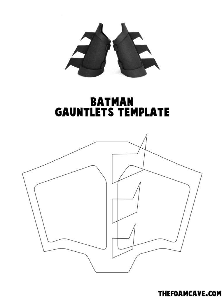 Template For Batman Gauntlets | PDF