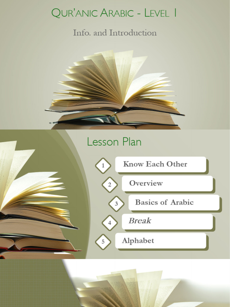 00 Quranic Arabic Introduction | PDF | Arabic | Word