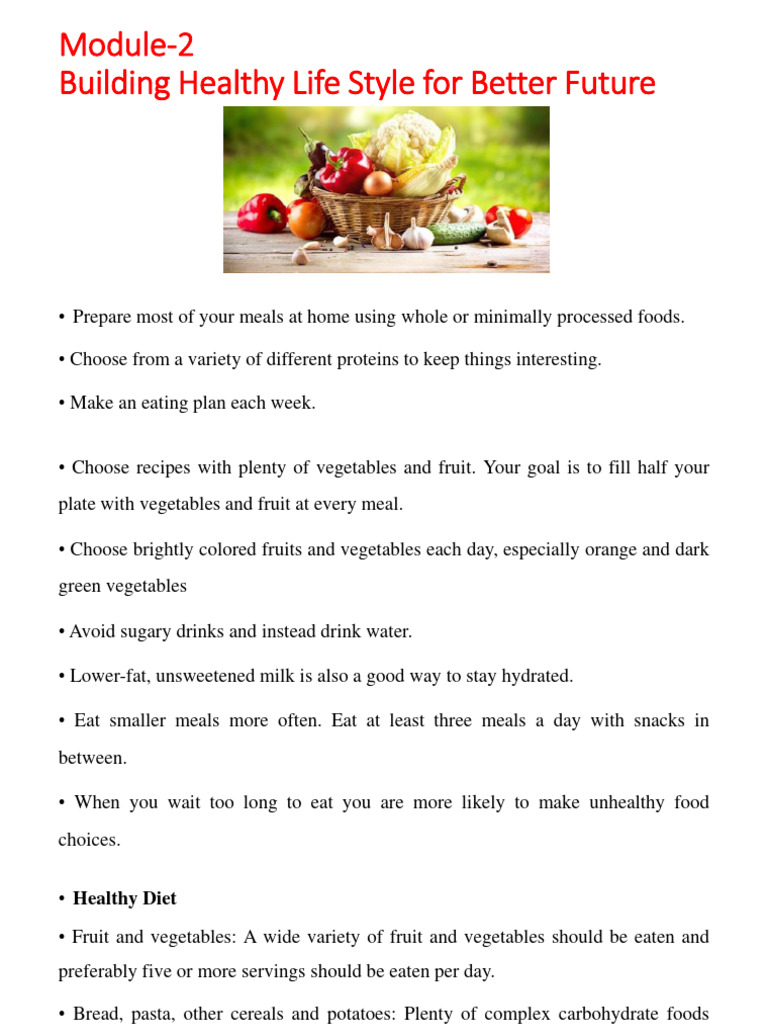 SFH Module II | PDF | Obesity | Foods