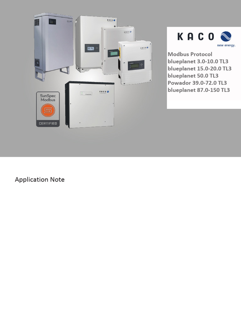 APL Modbus-Protocol 09 191210 en | PDF | Transmission Control Protocol | Port (Computer Networking)