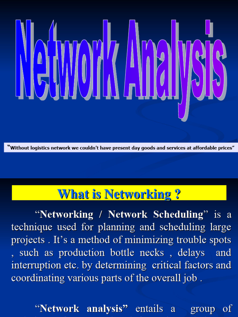 Network Analysis | PDF | Computers