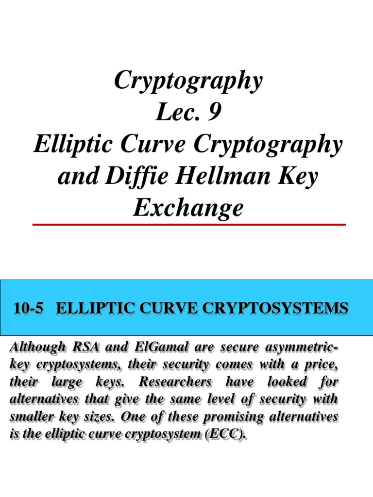 Elliptic Curve Cryptography Guide | PDF | Computer Security | Security