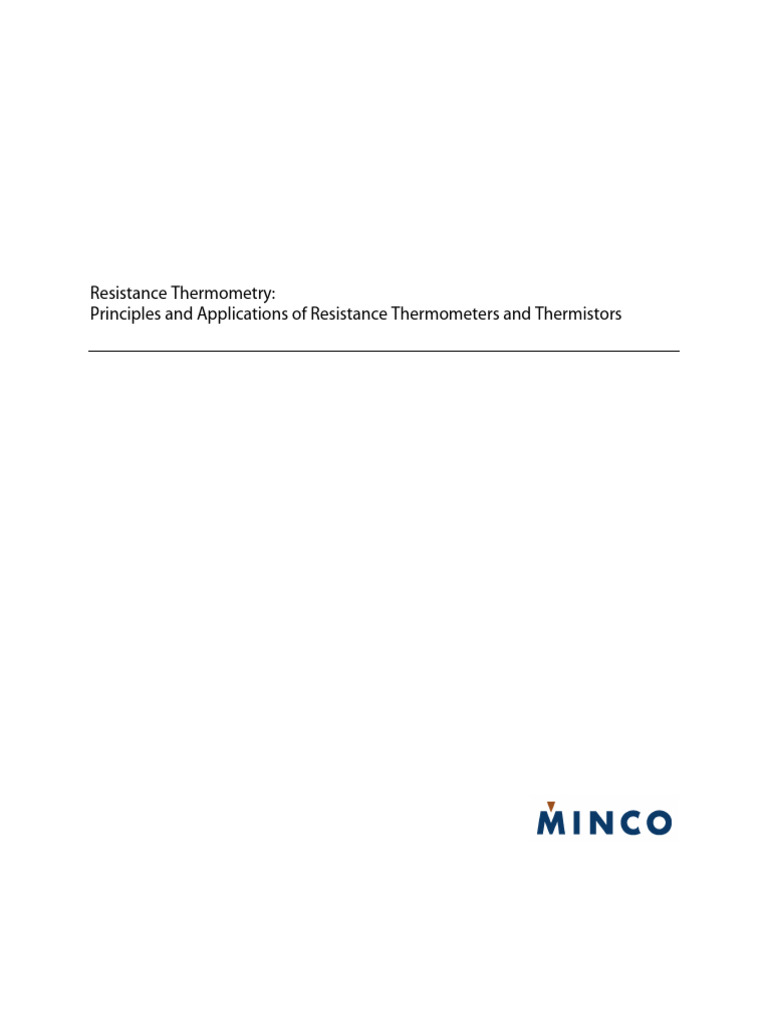 Resistance Thermometry 1 | PDF | Electrical Resistance And Conductance ...