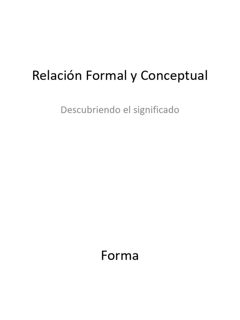 Relación Formal y Conceptual | PDF | Humano | Fonética