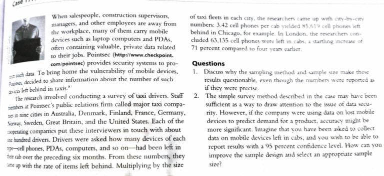 Case 2 | PDF | Sampling (Statistics) | Mobile Phones
