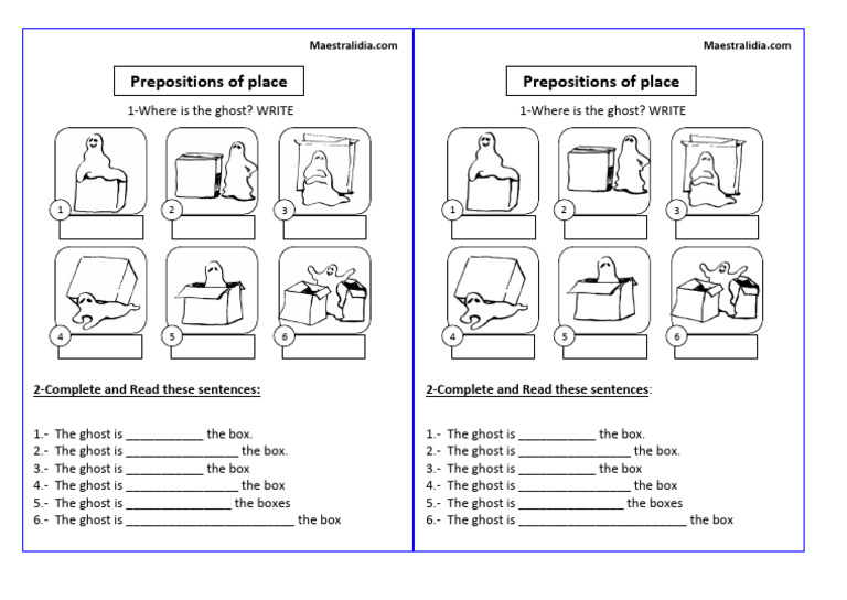 Halloween - PREPOSITIONS 28-10-2017 | PDF | Language Arts & Discipline