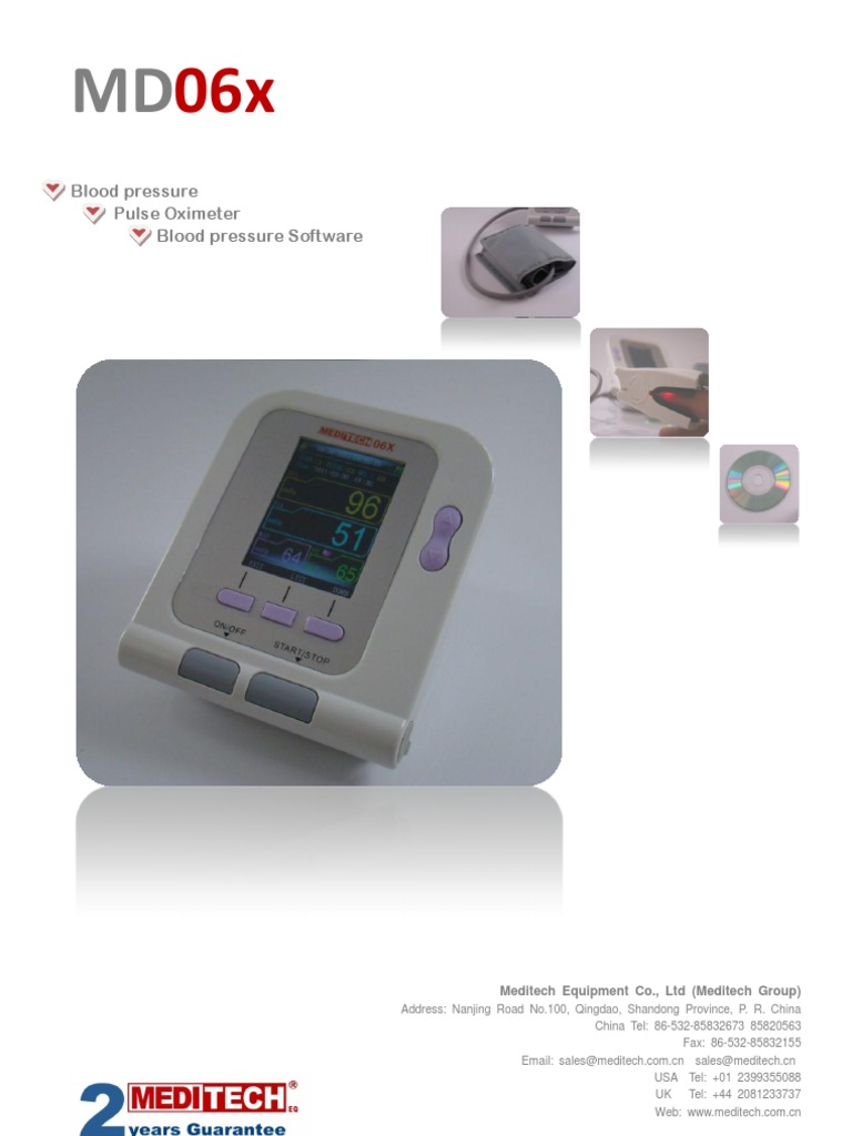 Advanced Blood Pressure Monitor MD06x | PDF | Personal Computers ...